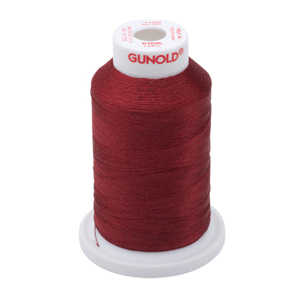 Gunold Embroidery Thread - POLY 40 - 1000m - 61035 - Dark Burgundy ...