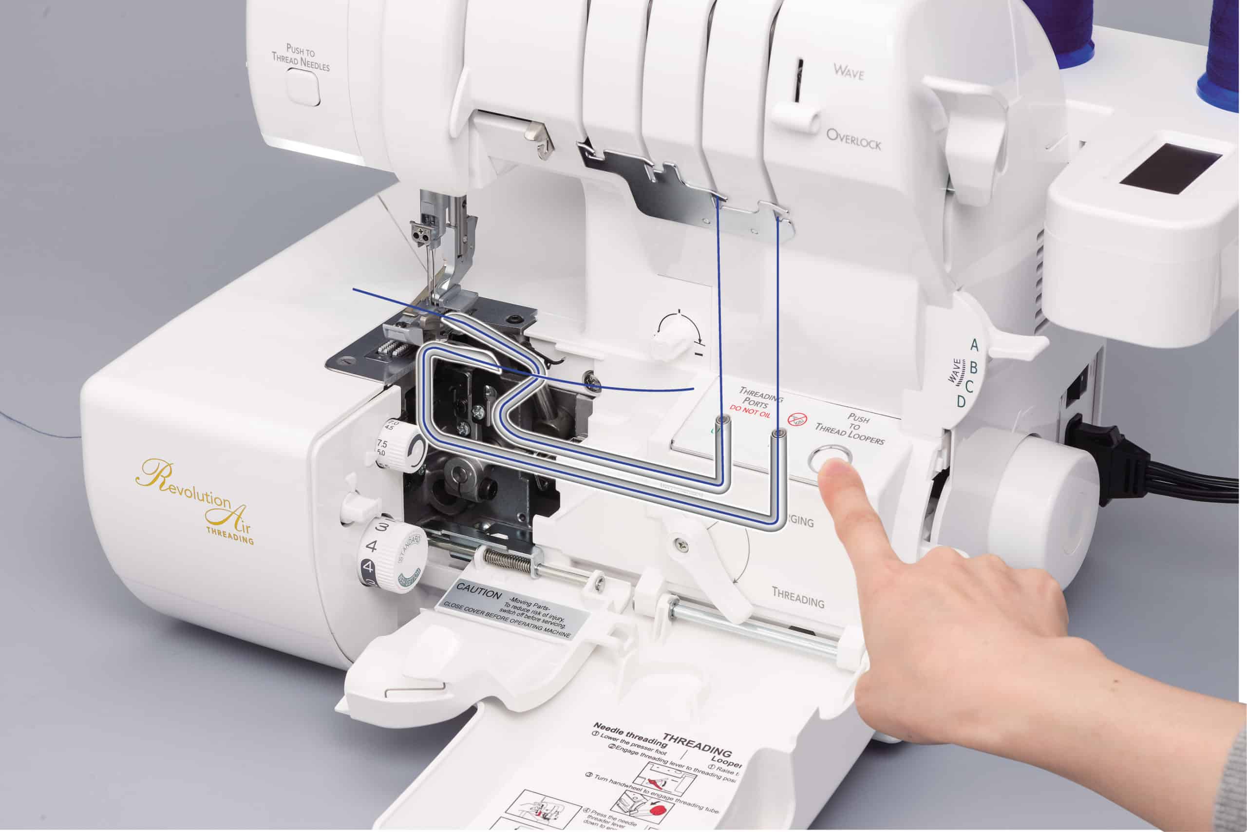 NEW Babylock Acclaim Air Jet thread delivery AUTO THREAD & TENSION ...