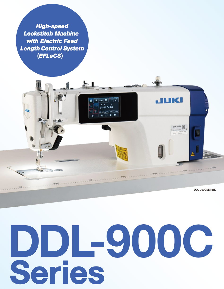 Juki DDL 900C Direct-drive, High-speed, 1-needle, Lockstitch Machine w ...