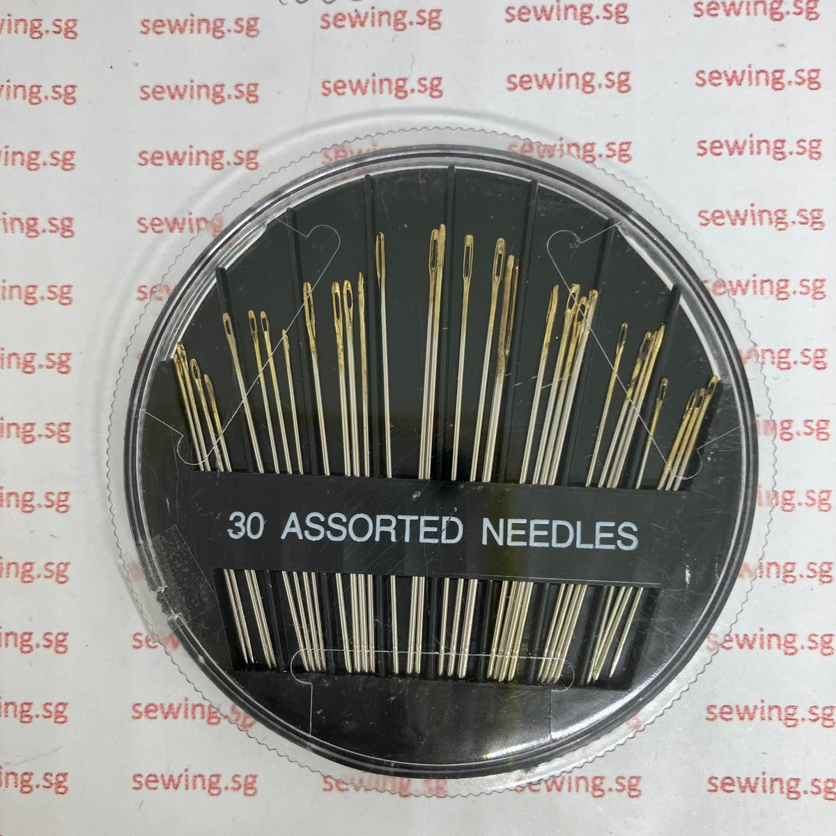 Compact set-30 Pcs. of Assorted Needles:Golden needle hole-Easy to Thr ...