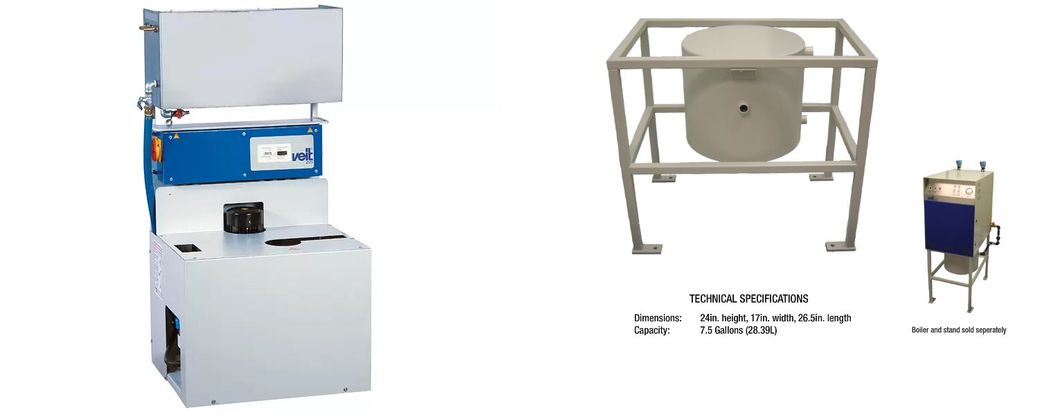 VEIT 2373 High-Pressure Industrial Steam Generator and Stand with Drai ...