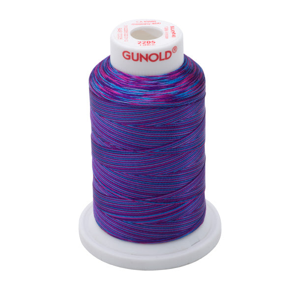 Gunold Embroidery Thread Sulky 40 - 1000m - 2205 Ombre (Multi) Colour ...
