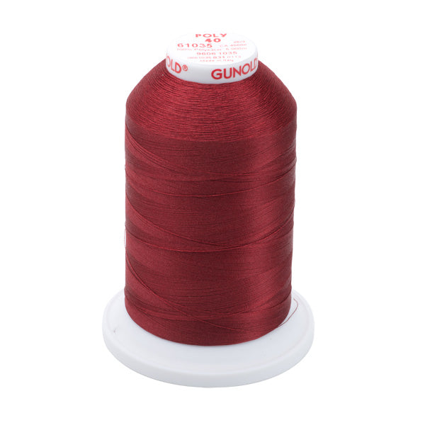 Gunold Embroidery Thread - POLY 40 - 5000m - 61035 - Dark Burgundy ...