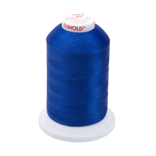 Gunold Embroidery Thread - POLY 40 - 5000m - 61042 - Deep Royal — Ban ...