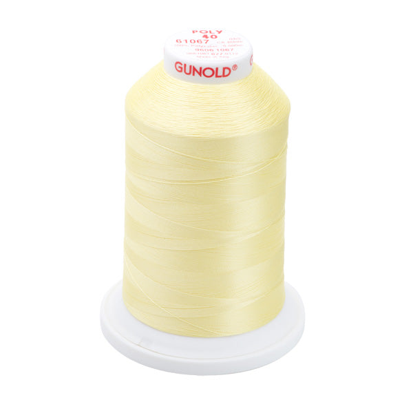 Gunold Embroidery Thread- POLY 40- 5000m- 61067 - Lemon Yellow — Ban ...