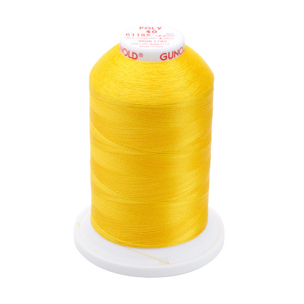 Gunold Embroidery Thread - POLY 40 - 5000m - 61185 - Golden Yellow ...