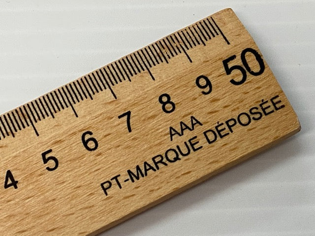 Wooden Ruler Straight type 50cm. Premium quality Wood, Fine finished ...