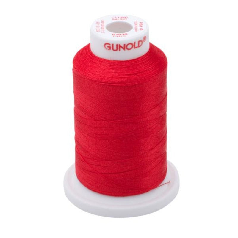 Gunold Embroidery Thread - POLY 40 - 1000m - 61039 - True Red — Ban ...