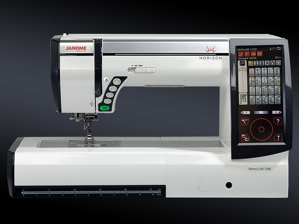 Janome Horizon Memory Craft 12000 - High-End Quilting & Embroidery Mac ...