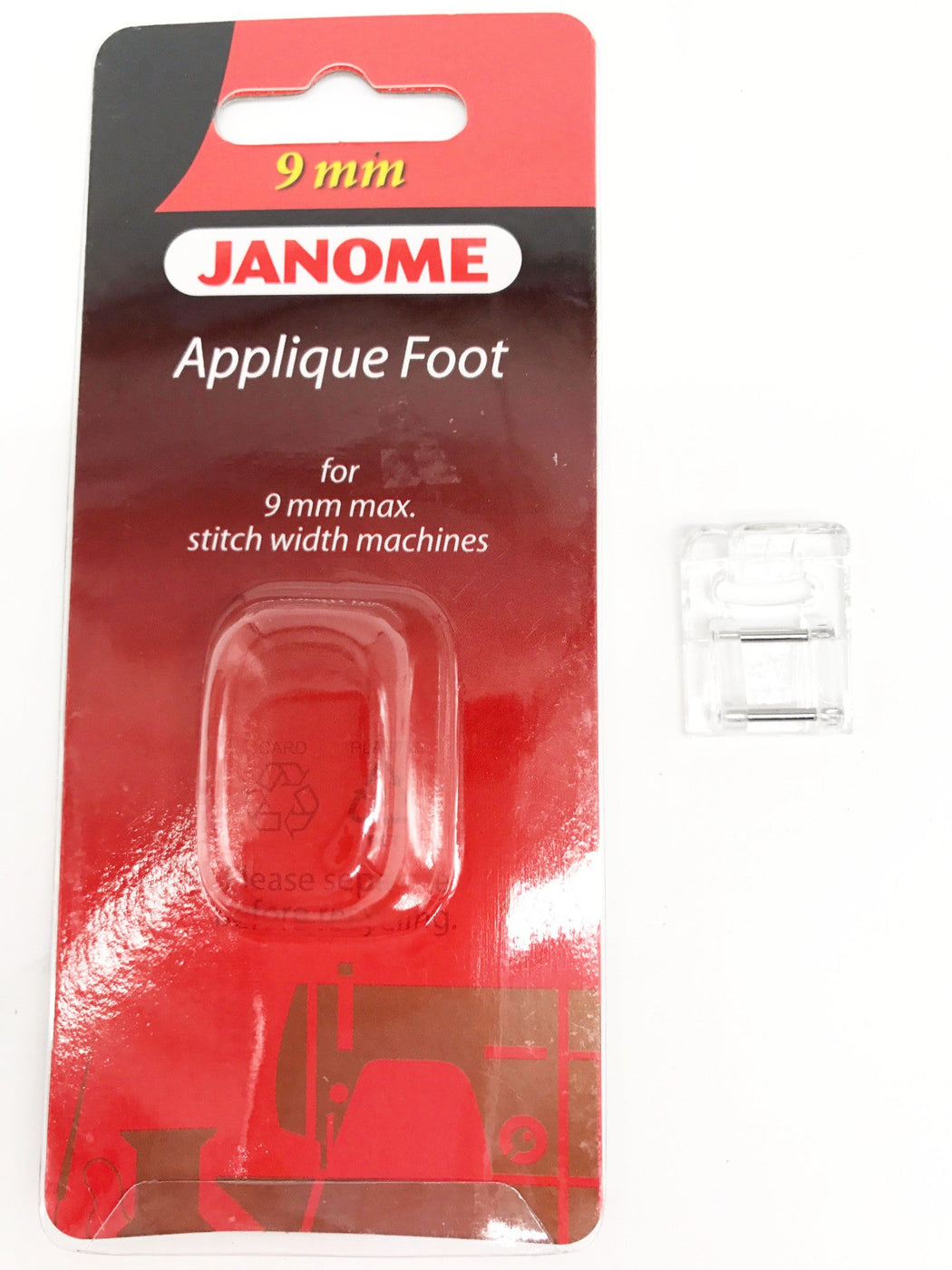 Janome Applique Foot (AP) - 9mm (Original) — Ban Soon Sewing Machine ...