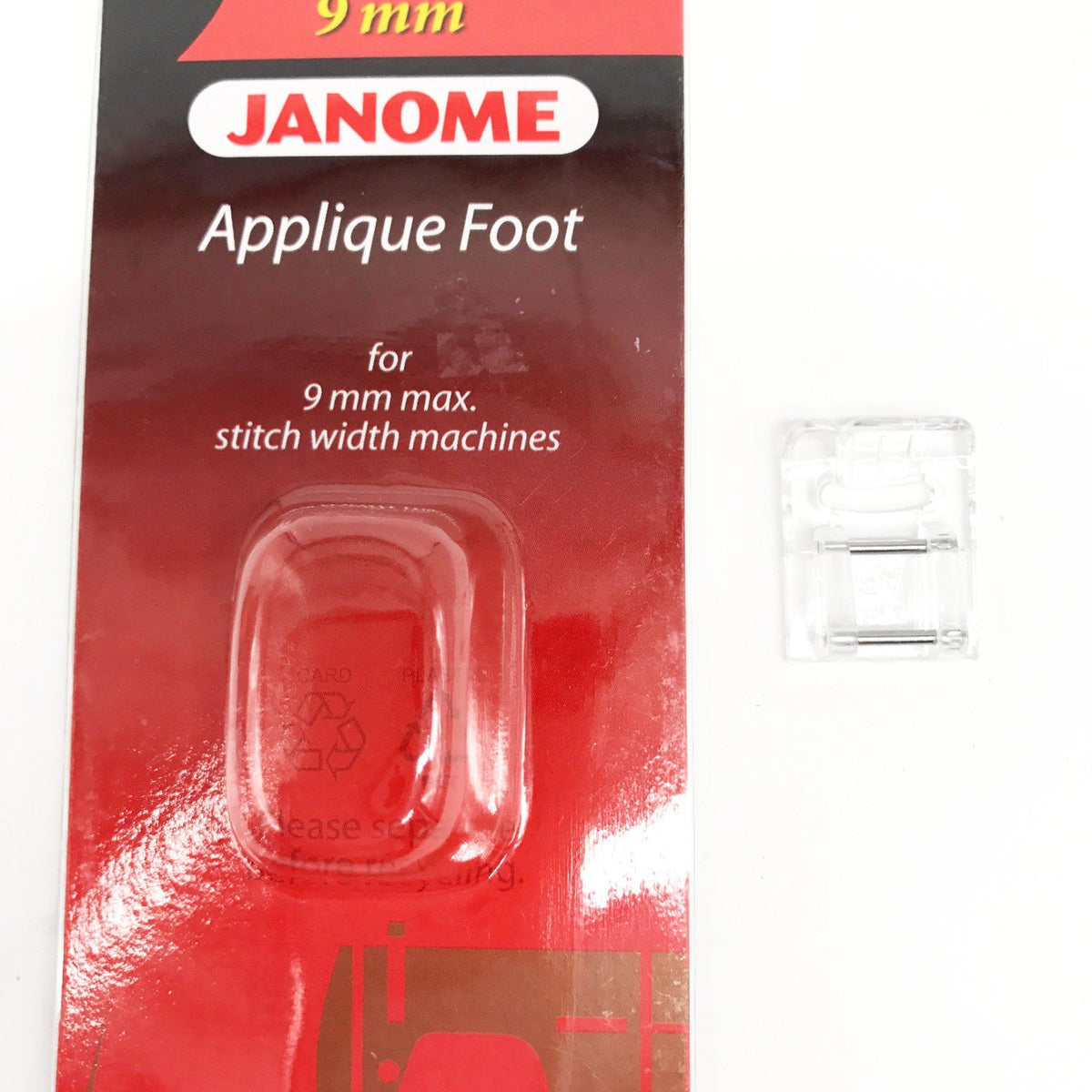Janome Applique Foot (AP) - 9mm (Original) — Ban Soon Sewing Machine ...