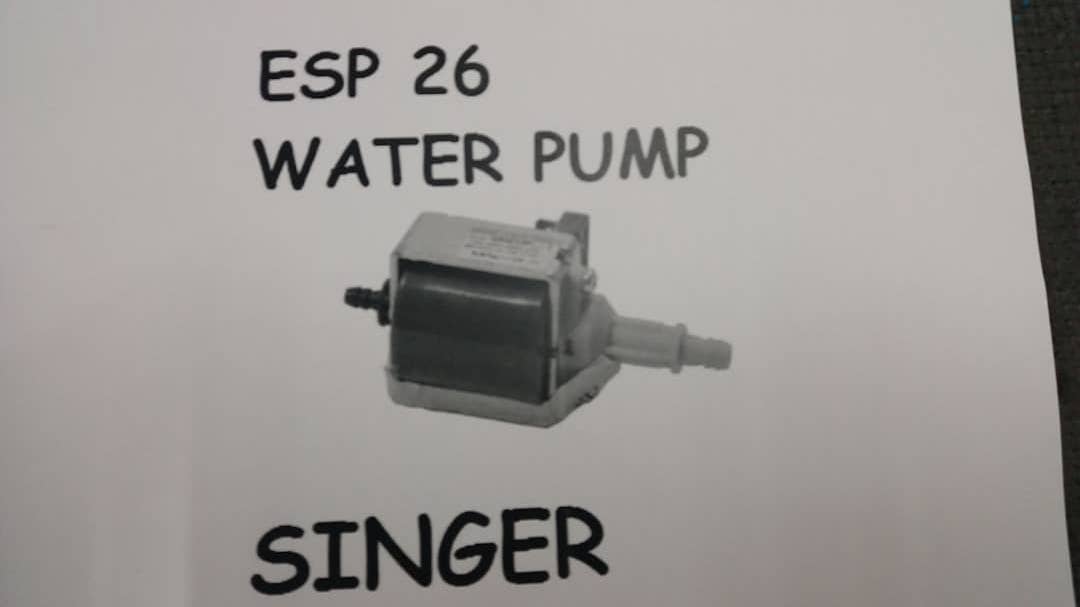 Singer ESP26 Steam Press Iron WATER PUMP — Ban Soon Sewing Machine Pte Ltd