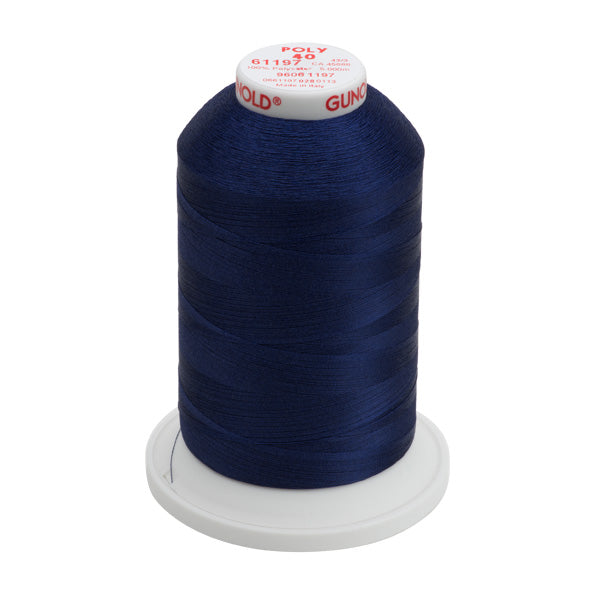 Gunold Embroidery Thread - POLY 40 - 5000m - 61197 Medium Navy Blue ...