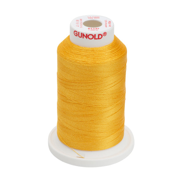 Gunold Embroidery Thread - POLY 40 - 1000m - 61137 - Yellow Orange ...
