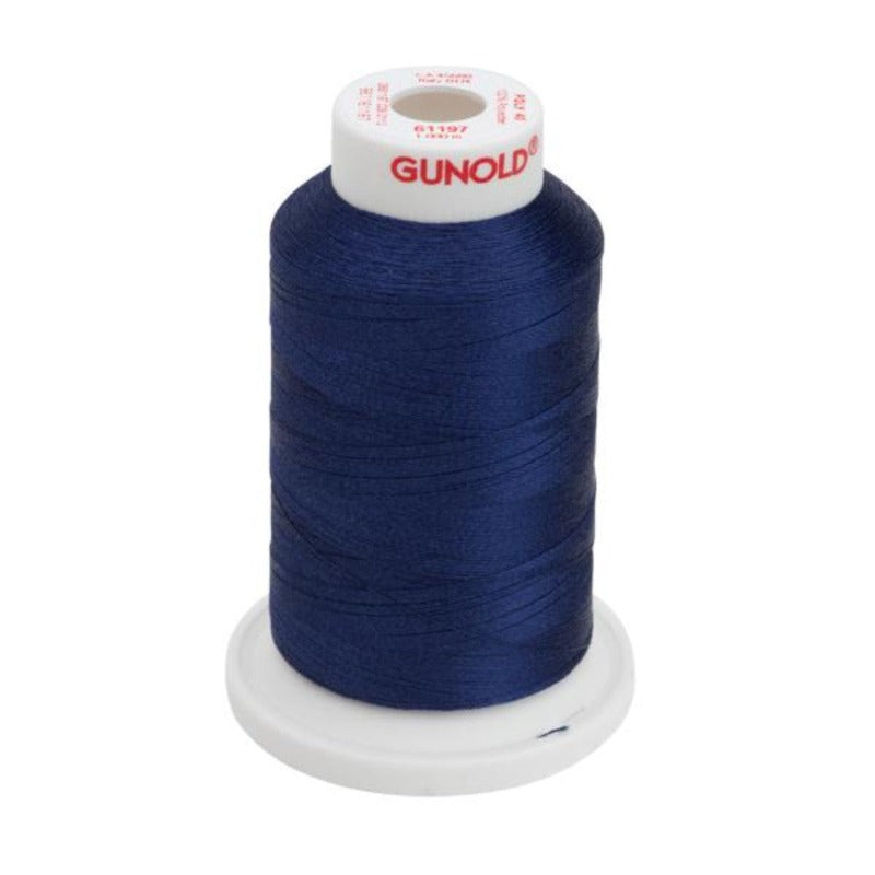 Gunold Embroidery Thread - POLY 40 - 1000m - 61197 - Medium Navy Blue ...
